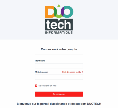 DUOTECH INFORMATIQUE│Portail client - Demande & Incident